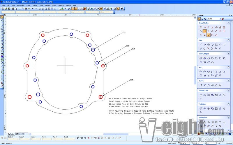 R154 to 1uz-fe adapter plate | Lexus-Toyota V8 UZFE Forums